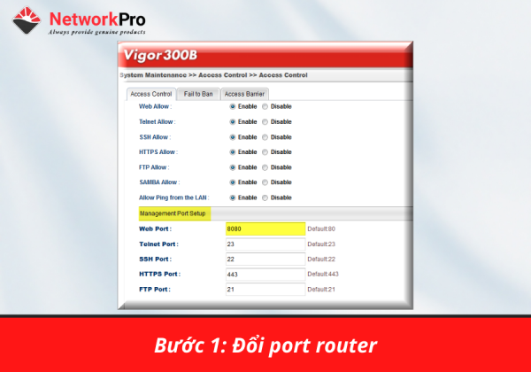Cấu hình NAT Port trên Router Draytek chi tiết, nhanh chóng | NetworkPro