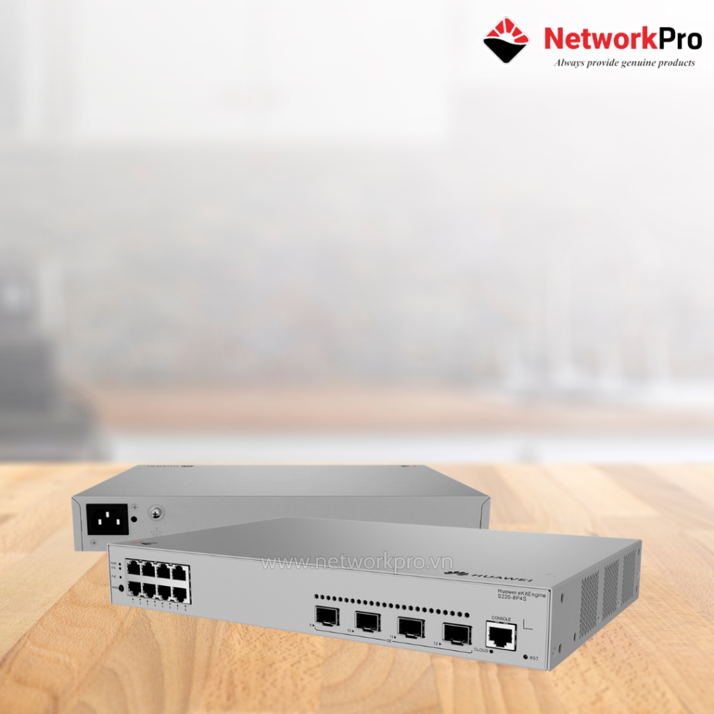 Switch Huawei eKitEngine S220-8P4S Chính Hãng, Giá Rẻ Nhất